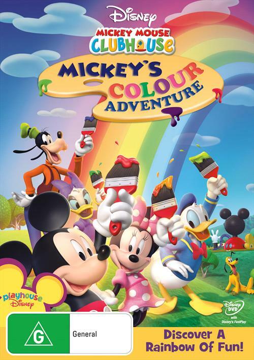 Mickey Mouse Clubhouse-Mickey's Colour Adventure (DVD, 2007) for sale ...