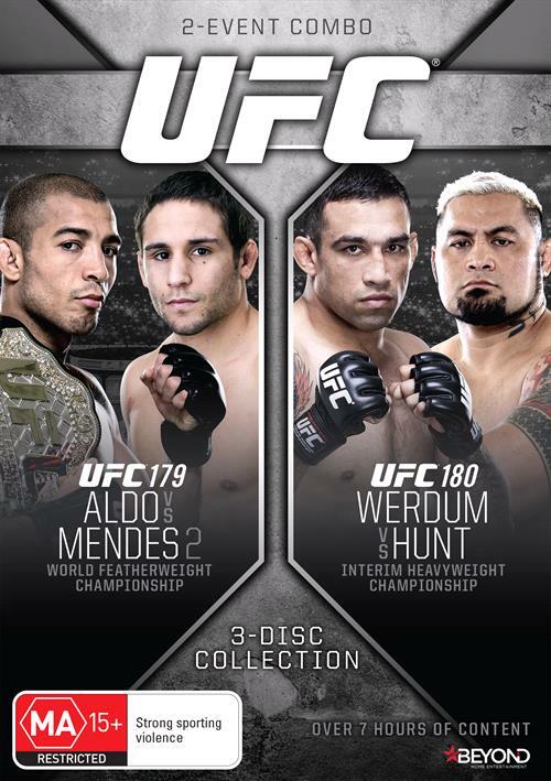UFC #179-Aldo Vs Mendes / UFC #180 Werdum Vs Hunt (DVD, 2014) for sale ...