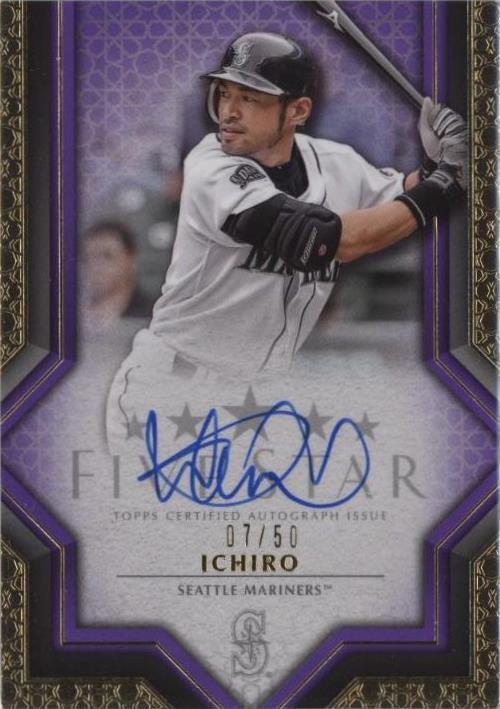 2023 Topps Five Star - Autographs Ichiro Suzuki #FSA-ICH Purple /50 (AU ...