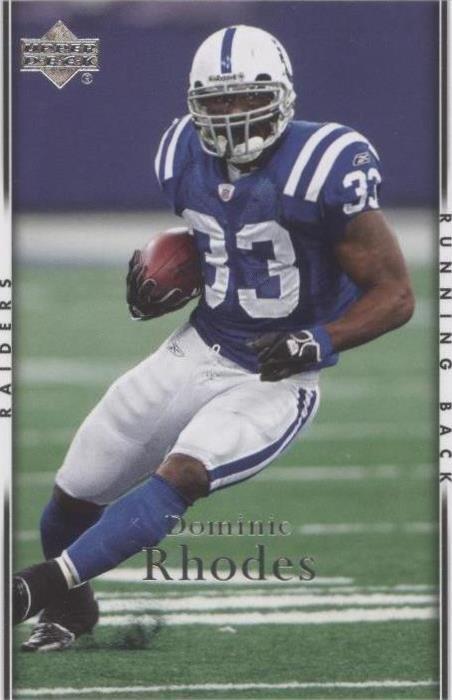 2007 Upper Deck - #136 Dominic Rhodes for sale online | eBay