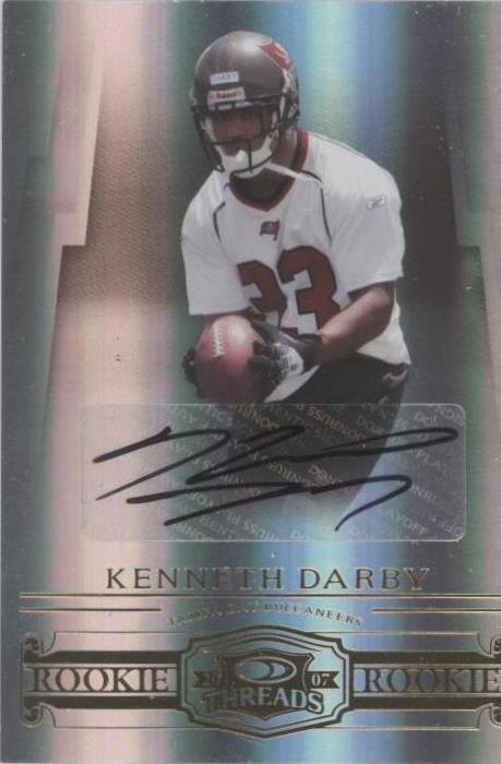 2007 Donruss Threads - Autographed Rookies Kenneth Darby #230 /999 (AU ...