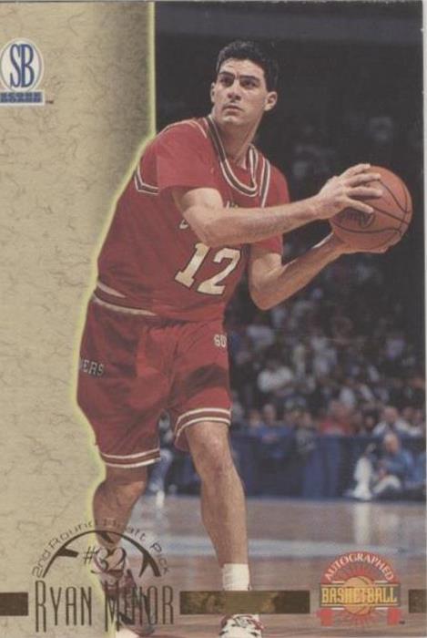 1996-97 Score Board Autographed Basketball - #17 Ryan Minor (RC) for ...
