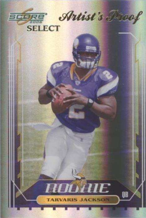 2006 Score Select - Artist's Proof #415 Tarvaris Jackson /32 (RC) for ...