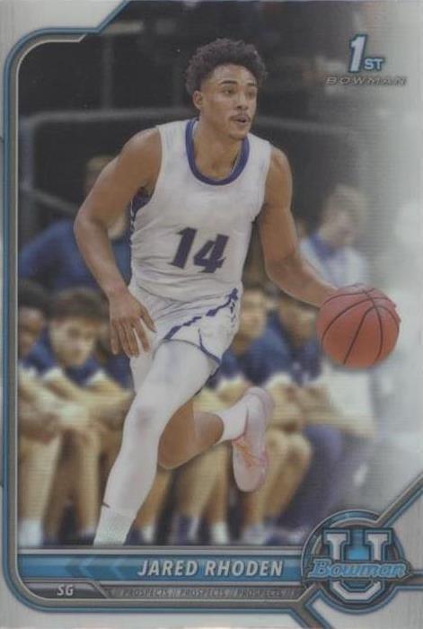 2021-22 Bowman University - Jared Rhoden #44 Refractor (RC) for sale ...