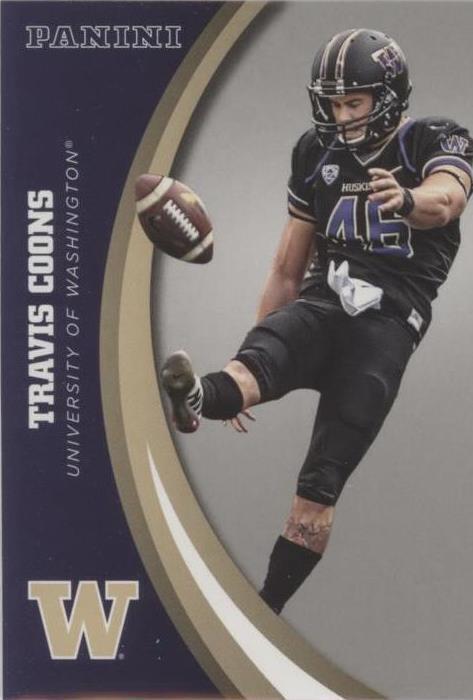 2016 Panini University of Washington Huskies - Travis Coons #41 Silver ...