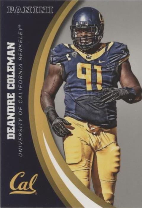 2015 Panini Cal Bears - Silver #13 Deandre Coleman (RC) for sale online | eBay