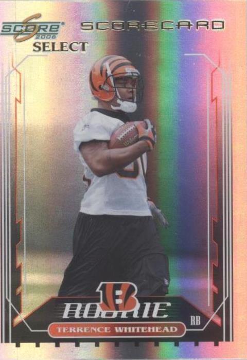 2006 Score Select - Rookie Terrence Whitehead #401 Scorecard /100 (RC ...