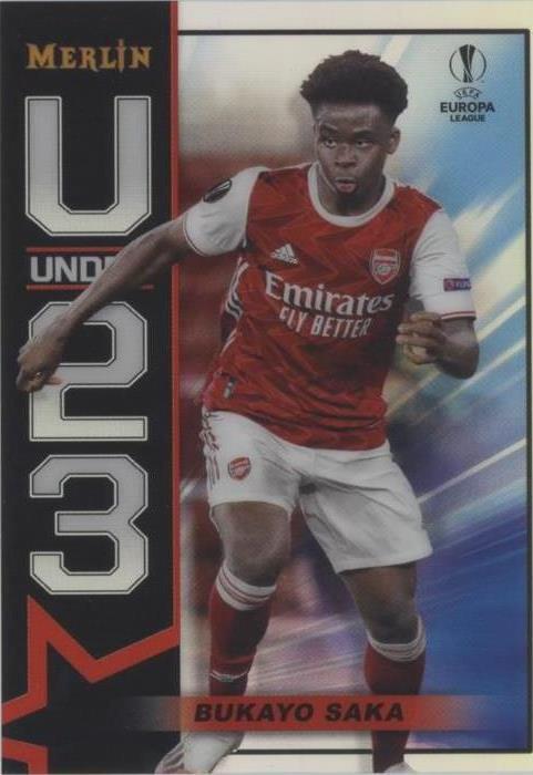 2020-21 Topps Merlin Collection Chrome UCL - U23 Stars Bukayo Saka #U23-BS for sale online | eBay