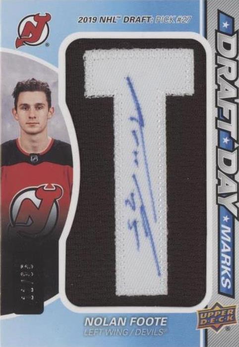 2021-22 Upper Deck SP Game Used - Draft Day Marks Rookies #DDM-NF Nolan ...