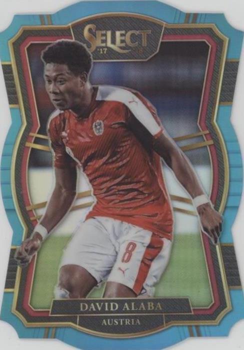 2017-18 Panini Select - Mezzanine Die-Cut David Alaba #193 Light Blue ...