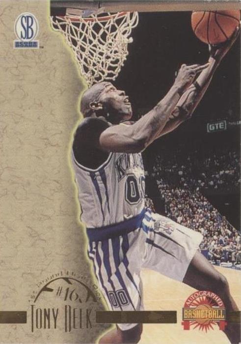 1996-97 Score Board Autographed Basketball - Tony Delk #22 (RC) for ...