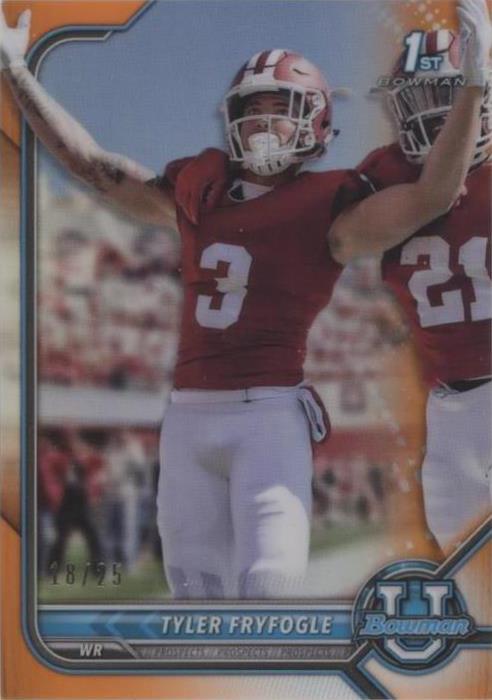 2021-22 Bowman University - Chrome Prospects Orange Refractor #22 Ty ...