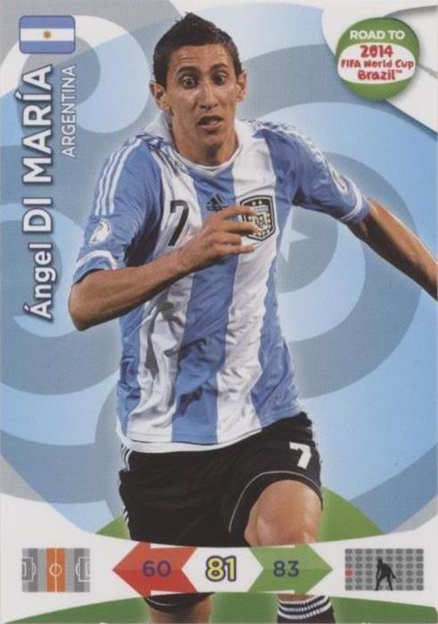 2014 Panini Adrenalyn XL Road to FIFA World Cup Brazil - Angel Di Maria ...