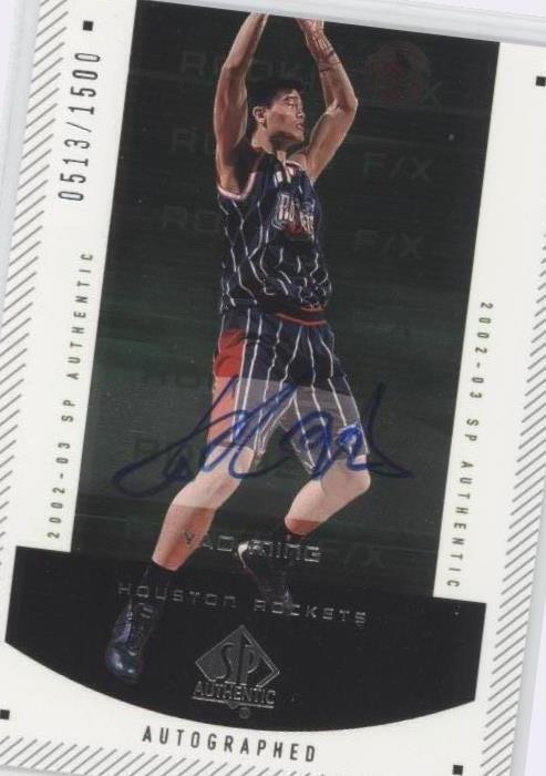 2002-03 SP Authentic - Autographed Rookie F/X Yao Ming #143 /1500 (AU ...