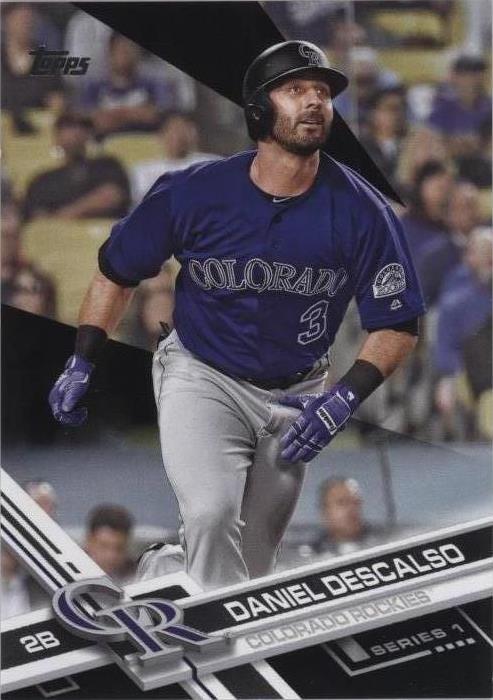 2017 Topps - Black #17 Daniel Descalso /66 for sale online | eBay