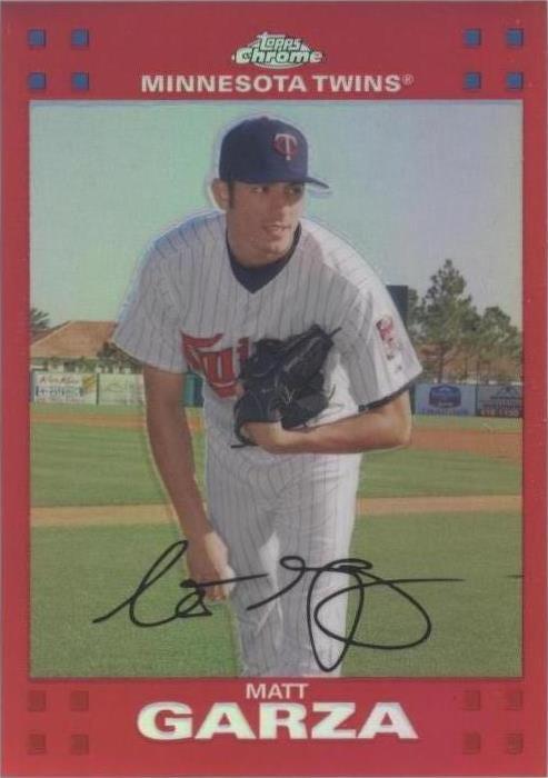 2007 Topps Chrome - Red Refractor #204 Matt Garza /99 for sale online ...