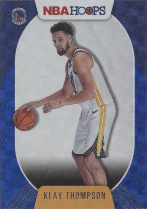 2020-21 Panini NBA Hoops - Hyper Blue #77 Klay Thompson for sale online ...