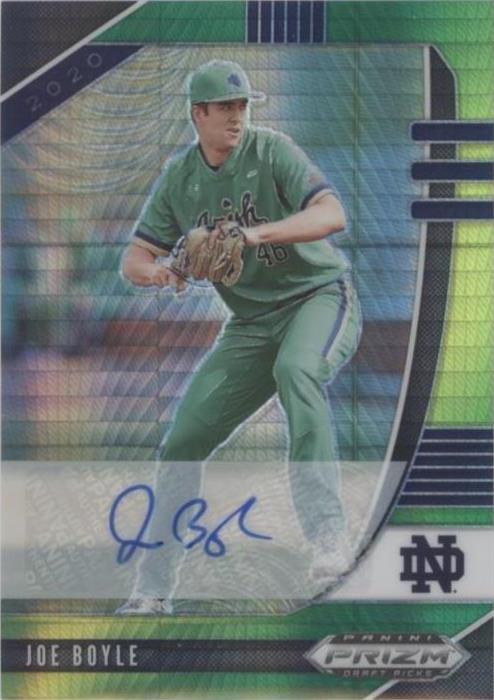 2020 Panini Prizm Draft Picks - Green and Yellow Hyper Prizm Autographs ...