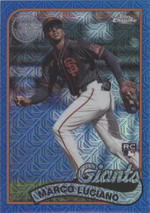 2024 Topps Series 1 - 1989 Topps Chrome Silver Pack Marco Luciano #T89C-15 Blue Refractor /150 ...