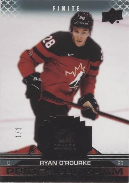 2022 Upper Deck Team Canada Juniors - Pride of the Program Finite #82 Ryan O'Rourke /1 (RC) for ...