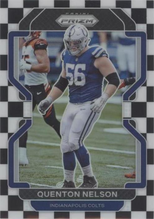 2021 Panini Prizm - Black and White Checker Prizm #23 Quenton Nelson ...