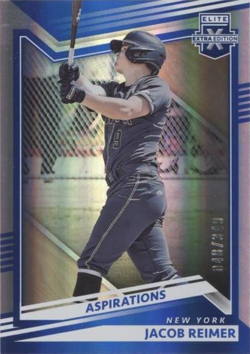 2022 Panini Elite Extra Edition - Jacob Reimer #119 Aspirations Blue ...