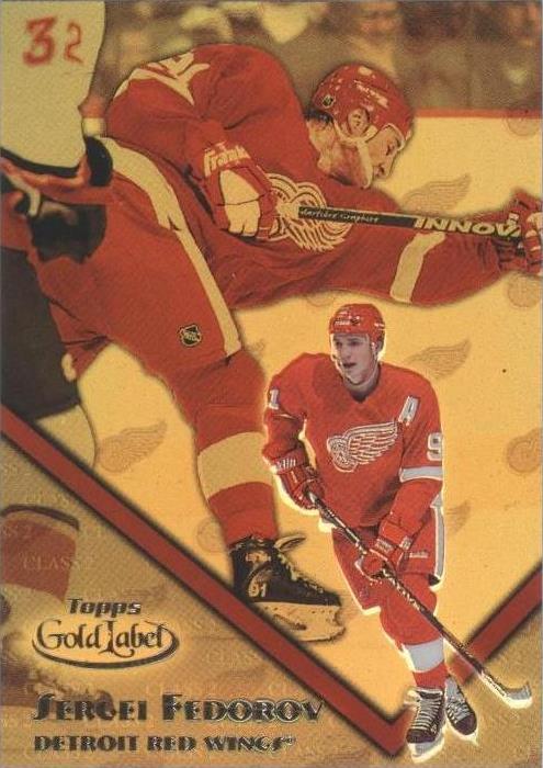 2000-01 Topps Gold Label - Class 2 Gold #38 Sergei Fedorov /299 for ...