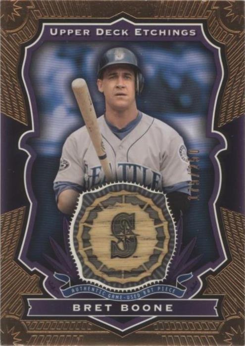 2004 Upper Deck Etchings - Baseball Etching Bats Purple #BE-BB Bret ...