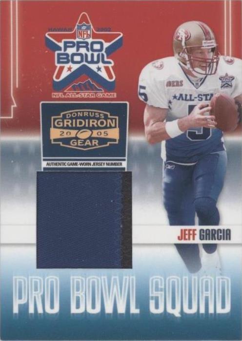 2005 Donruss Gridiron Gear - Pro Bowl Squad Jersey Number #PBS-4 Jeff ...