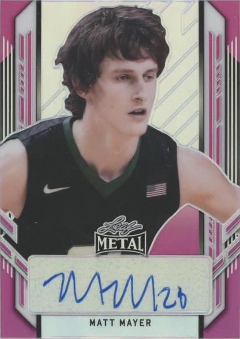 2021-22 Leaf Metal - Portrait Autographs Pink Rainbow #PA-MM1 Matt ...