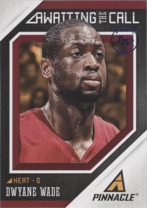 2013-14 Panini Pinnacle - Awaiting the Call Dwyane Wade #6 Blue Artist Proof for sale online | eBay