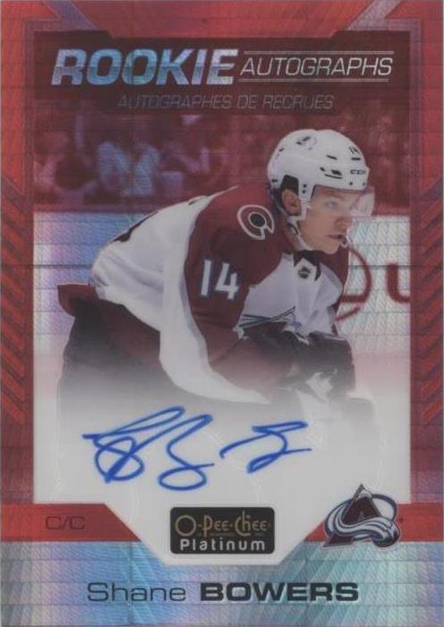 2020-21 O-Pee-Chee Platinum - Rookie Autographs Shane Bowers #R-SB Red ...