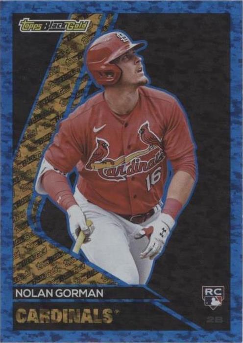 2023 Topps Update Series - Topps Black Gold Nolan Gorman #BG-30 Blue ...