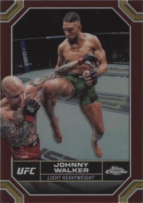 2024 Topps Chrome UFC - Johnny Walker #96 Magenta Refractor for sale ...