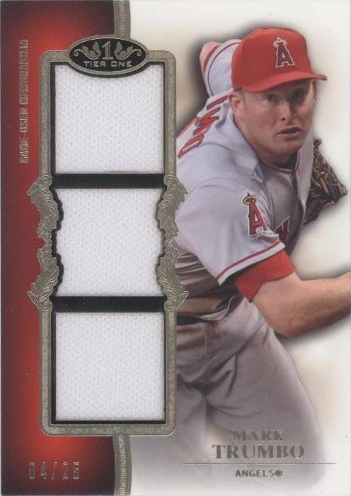 2012 Topps Tier One - Top Shelf Relics Triple #TSTR-MT Mark Trumbo /25 ...