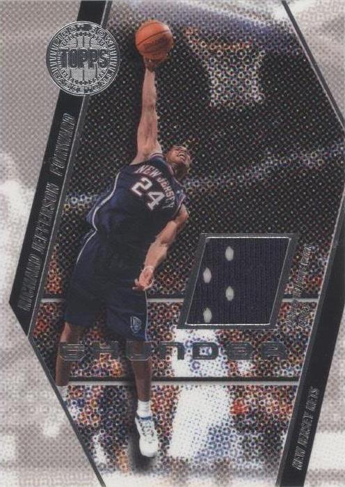 2005-06 Topps First Row - Thunder Relics #TR-RJ Richard Jefferson /200 ...