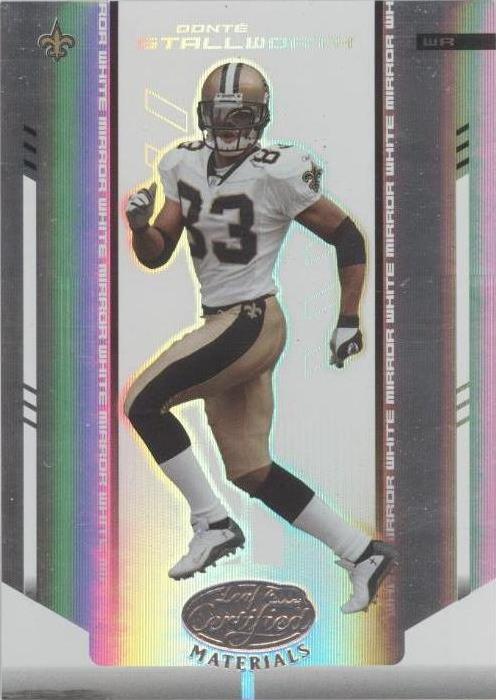 2004 Leaf Certified Materials - Mirror White #76 Donte Stallworth /150 ...