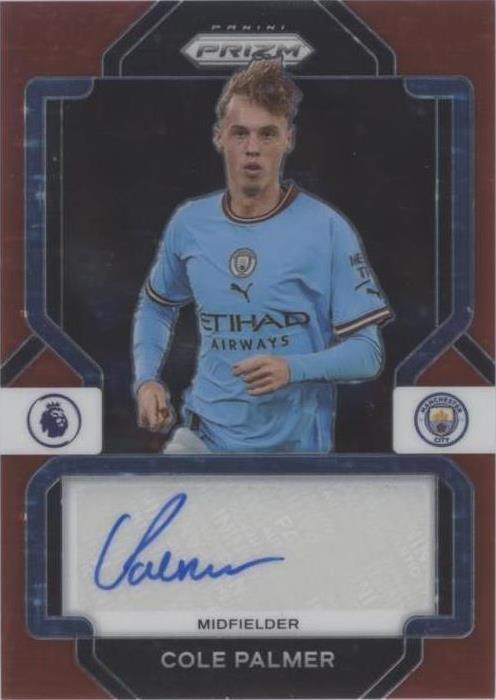 2022-23 Panini Prizm Premier League - Signatures Cole Palmer #S-CPM Red ...