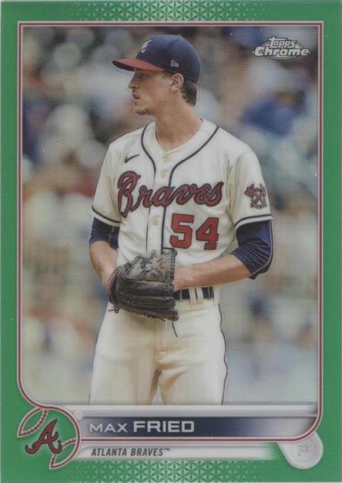 2022 Topps Chrome - Green Refractor #75 Max Fried /99 for sale online ...