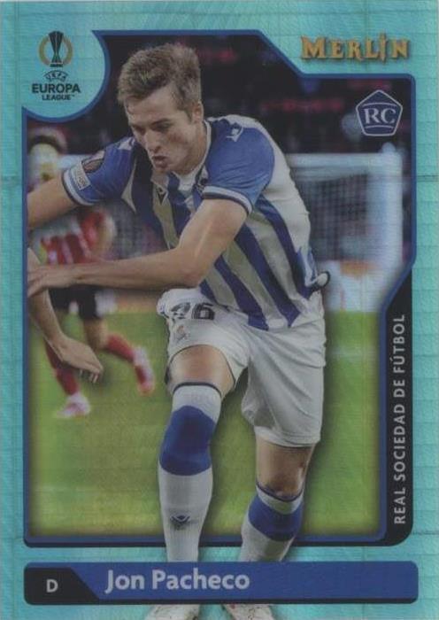 2021-22 Topps Merlin Collection Chrome UCL - Jon Pacheco #23 Aqua Prism ...