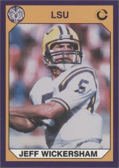 1990 Collegiate Collection LSU Tigers - #151 Jeff Wickersham (RC) for ...