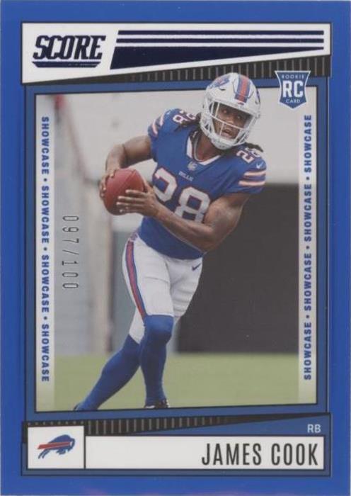 2022 Score - Rookies Showcase #334 James Cook /100 (RC) for sale online ...