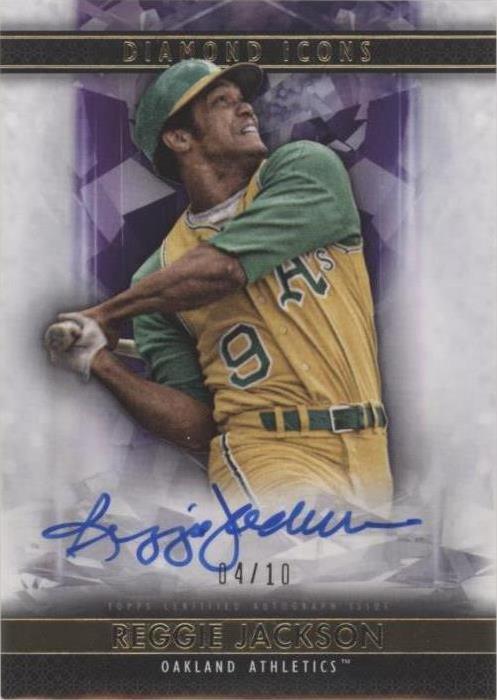 2019 Topps Diamond Icons - Autographs Purple #AC-RJ Reggie Jackson /10 ...