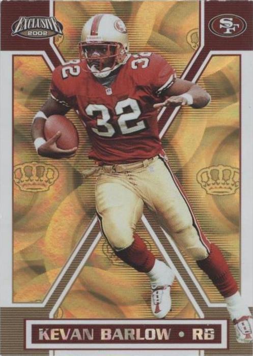 2002 Pacific Exclusive - Gold #153 Kevan Barlow for sale online | eBay