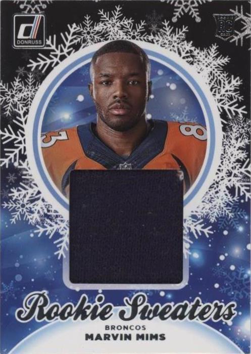 2023 Panini Donruss - Rookie Holiday Sweaters Marvin Mims #HS-MMI (MEM ...