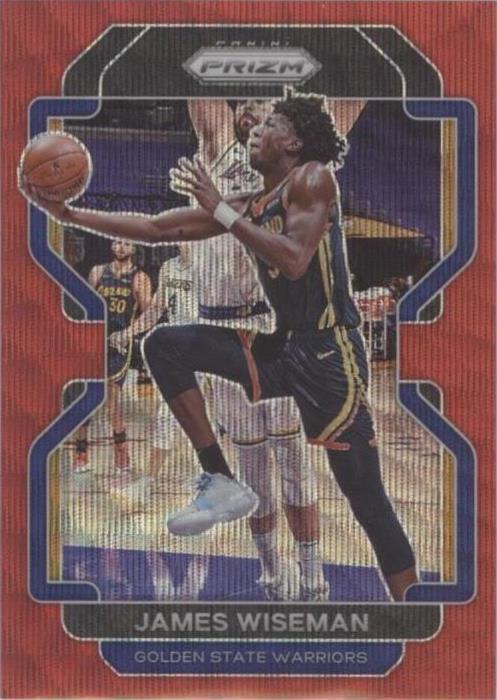 2021-22 Panini Prizm - James Wiseman #61 Ruby Wave Prizm for sale ...