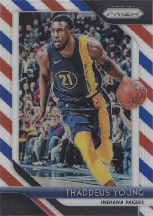 2018-19 Panini Prizm - Red White & Blue Prizm #154 Thaddeus Young for ...