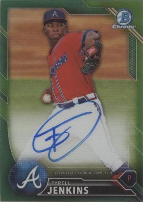2016 Bowman Chrome - Prospects Autographs Green Refractor #BCAP-TJ ...
