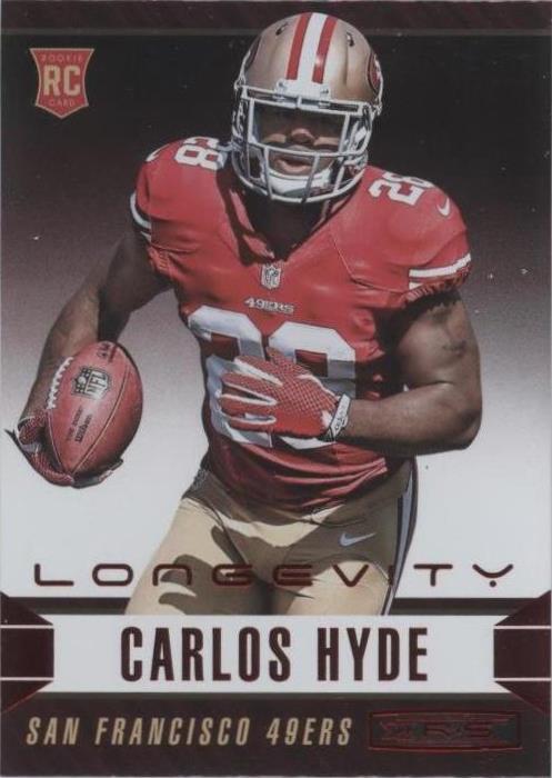 2014 Panini Rookies & Stars Longevity - Rookie Ruby #118 Carlos Hyde ...