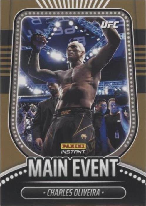 2022 Panini Instant UFC - Main Event Charles Oliveira #ME6 Gold /125 ...
